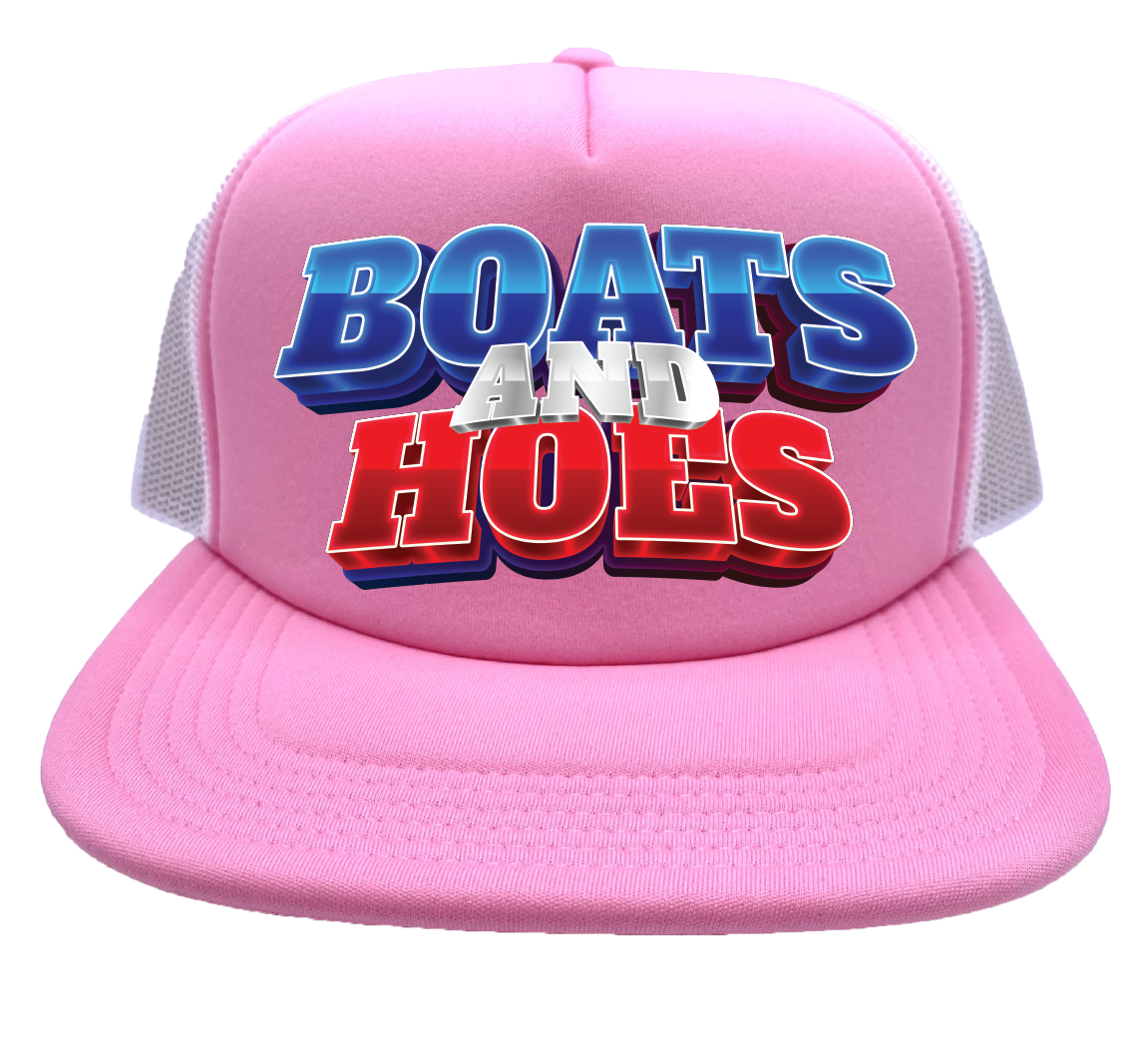 "Boats and Hoes" Stoopid Original Trucker Hat – Stoopid Apparel Co